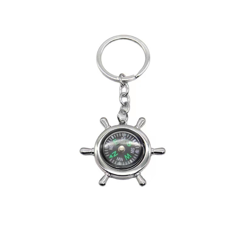 Alloy Compass Keychain - JUZEA – Premium Beads & Jewelry Supplies For ...