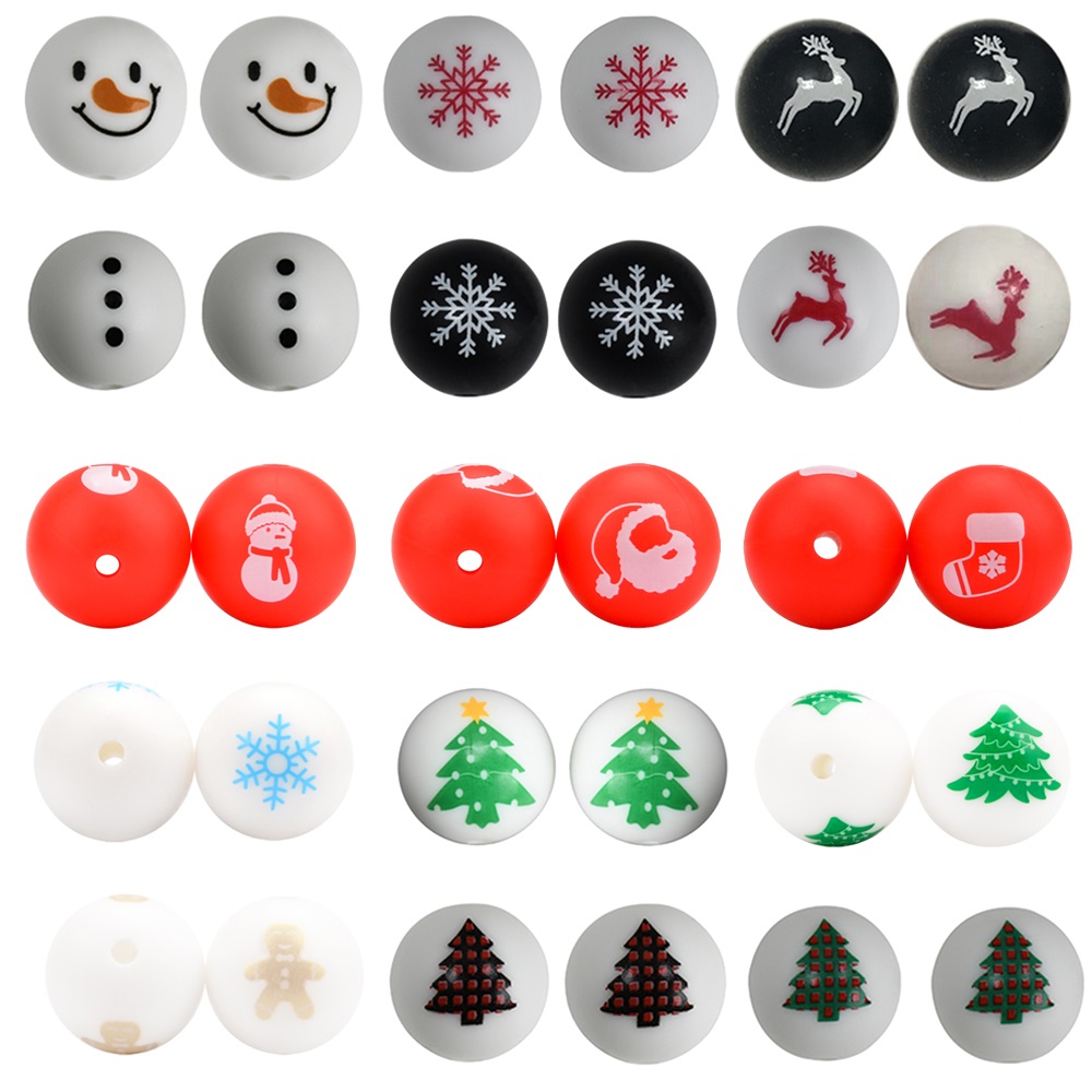 Printed Silicone Beads Wholesale – Bulk Holiday & Custom Designs