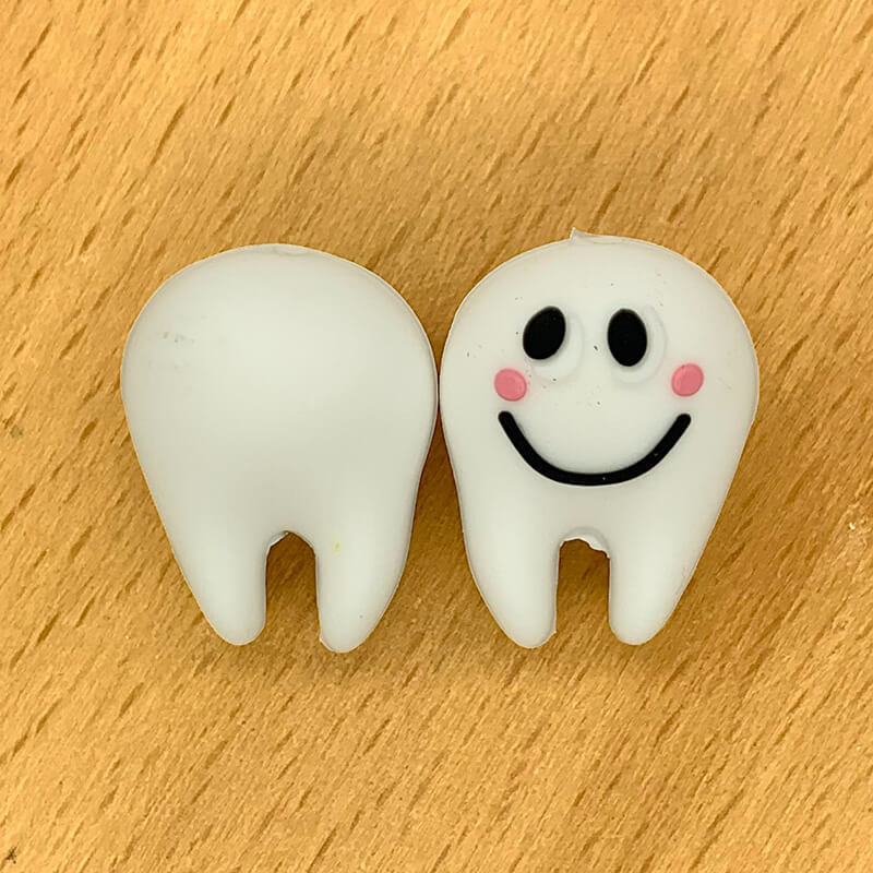3D Smile Tooth Silicone Focal Beads - JUZEA – Premium Beads & Jewelry ...
